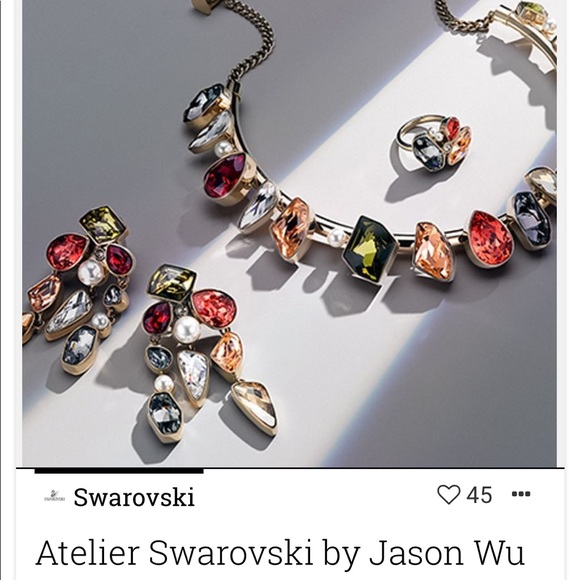 Atelier Swarovski | Jewelry | Nib Authentic Mosaic 3 Piece Necklace ...